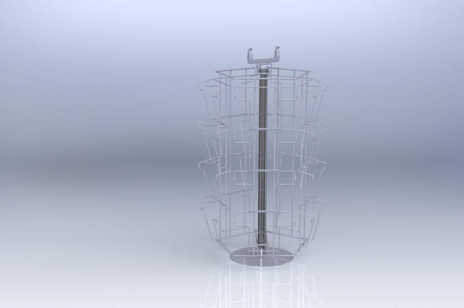 C5 Rotating Counter Card Stand 20 Pocket (K5)