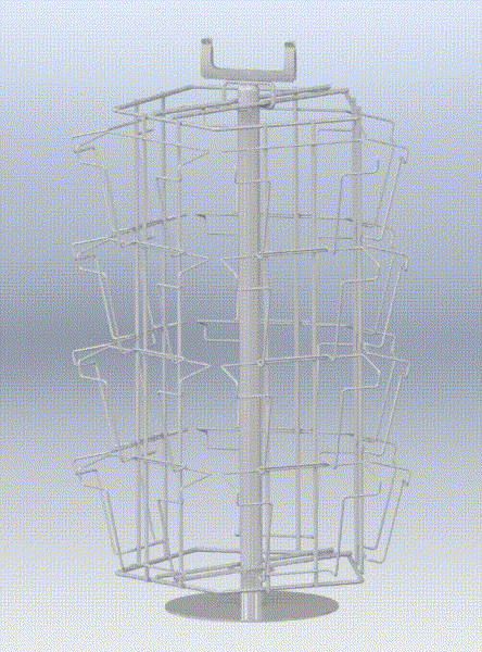 C5 Rotating Counter Card Stand 20 Pocket (K5)