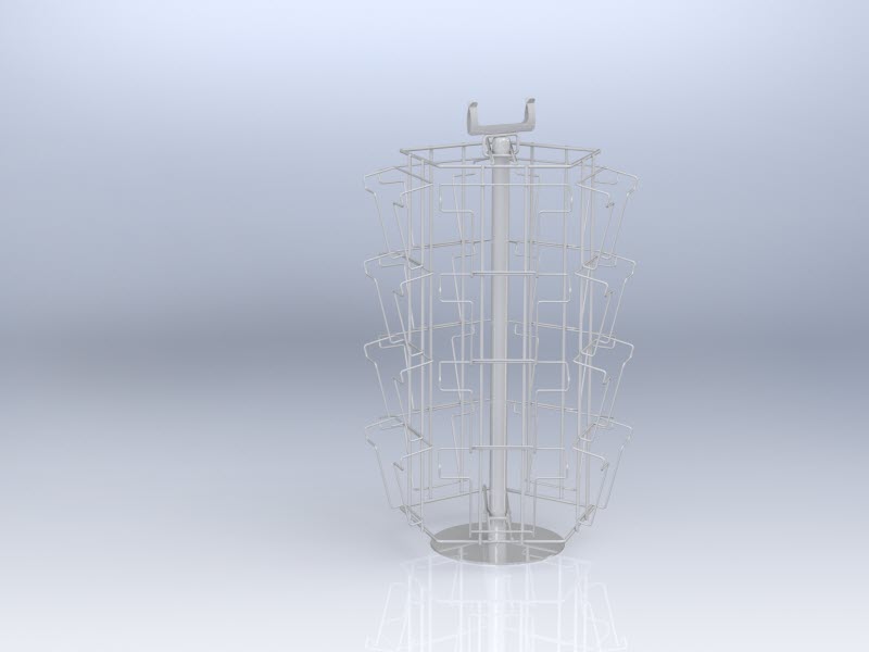 C5 Rotating Counter Card Stand 20 Pocket (K5)