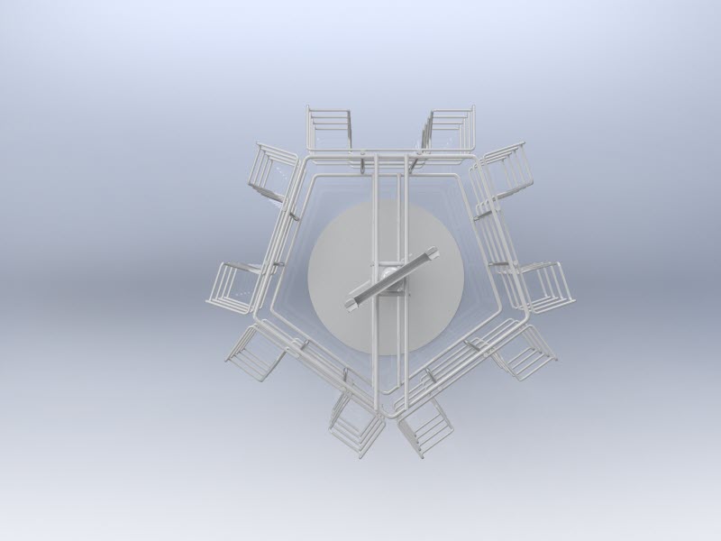 C5 Rotating Counter Card Stand 20 Pocket (K5)