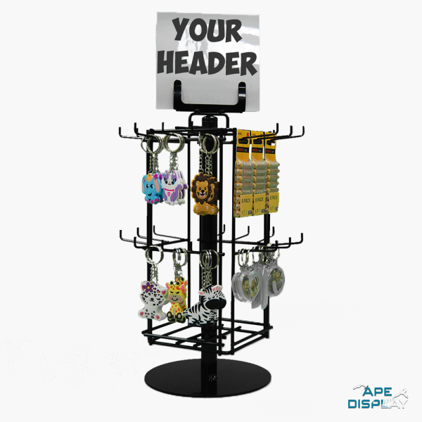 24 Hook Rotating Counter Stand (K66)