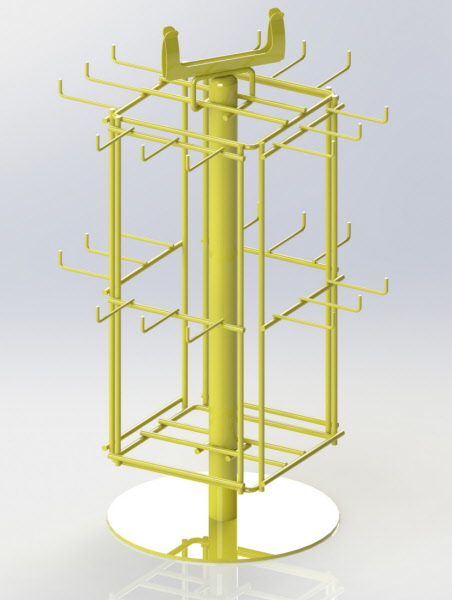 24 Hook Rotating Counter Stand (K66)