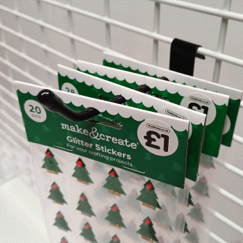 Mesh Hooks - Single Prong For Wire Mesh Panel Retail Shop Display ...