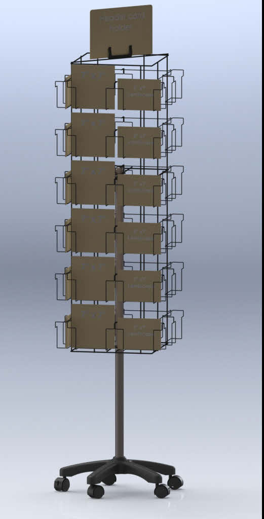 7 x 7 Rotating Floor Card Stand 48 Pocket (K58)